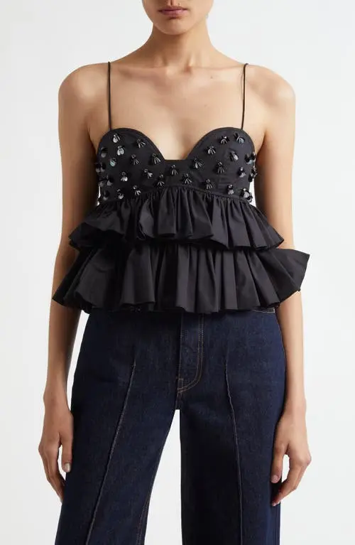 Ulla Johnson Lucia Embellished Camisole - Noir
