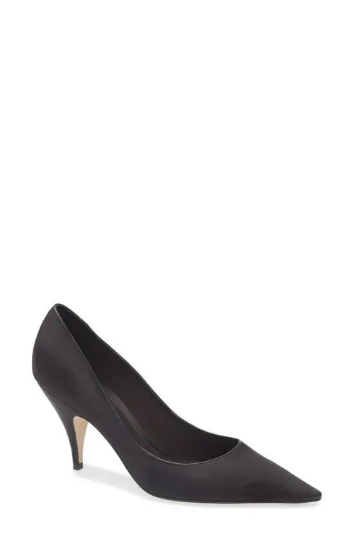 THE ROW Uxor Pointed Toe Pump - Black