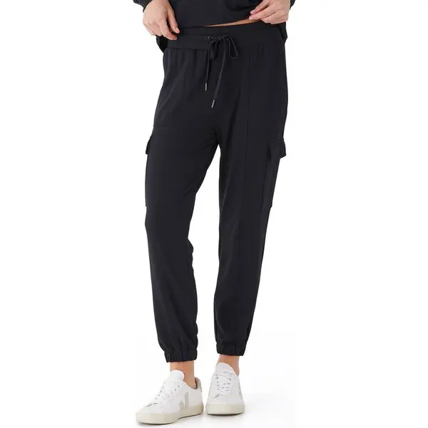 THREADS 4 THOUGHT Margot Modal Terry Cargo Jogger - Black