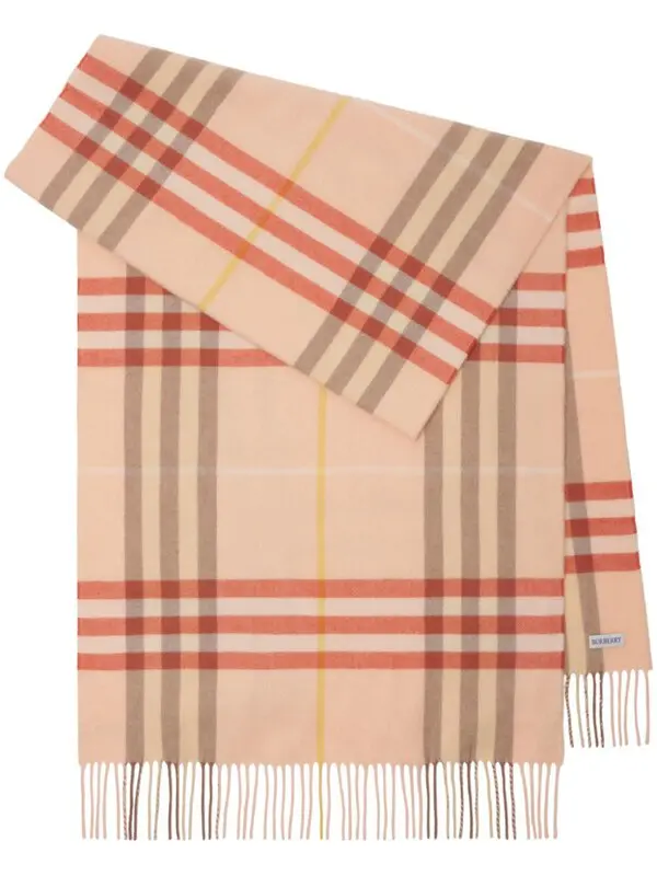 Burberry Wide Check Cashmere Scarf