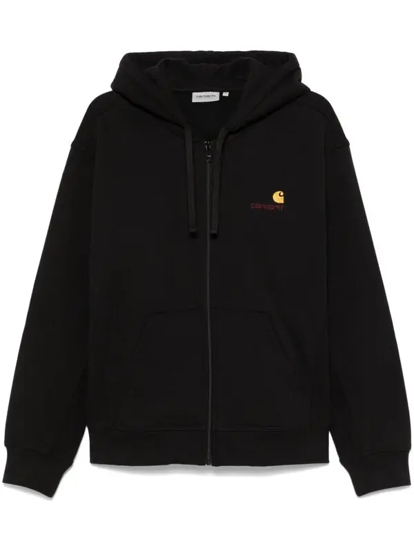 Carhartt Work In Progress American Script Hoodie - Black