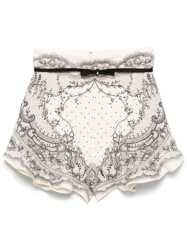 Zimmermann Crush Frill Shorts
