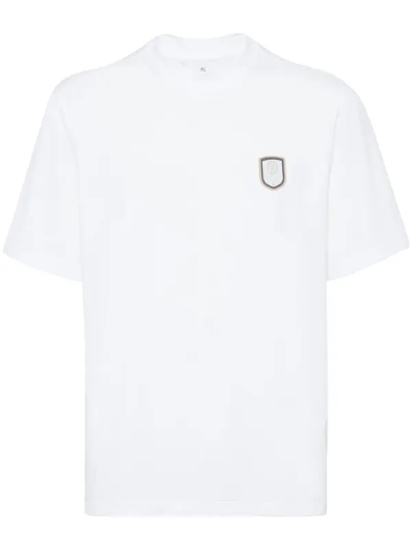 Brunello Cucinelli Logo Patch T-shirt