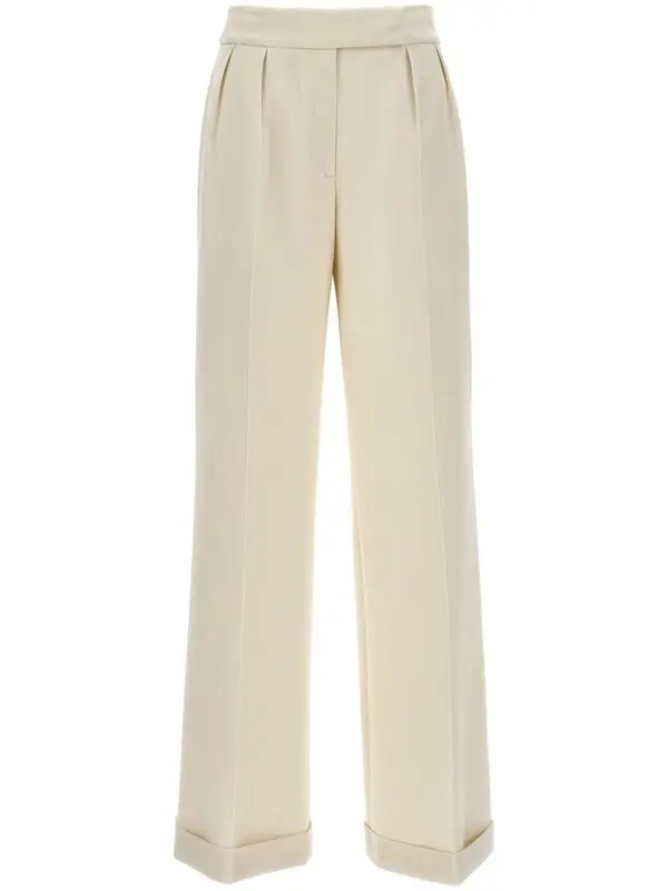 Kiton Tailored Palazzo Pants - Neutrals
