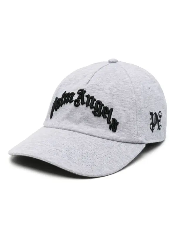 Palm Angels Curved Logo Cap - Grey