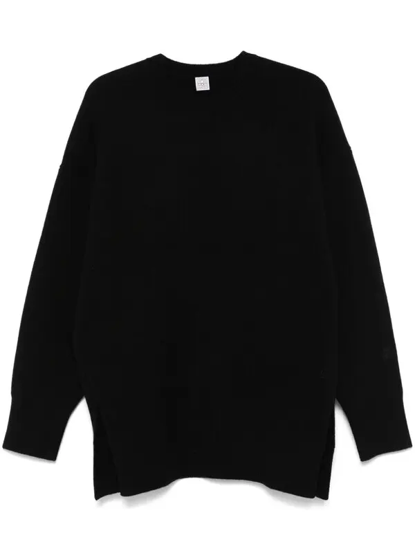 TOTÊME Double-knit Sweater - Black