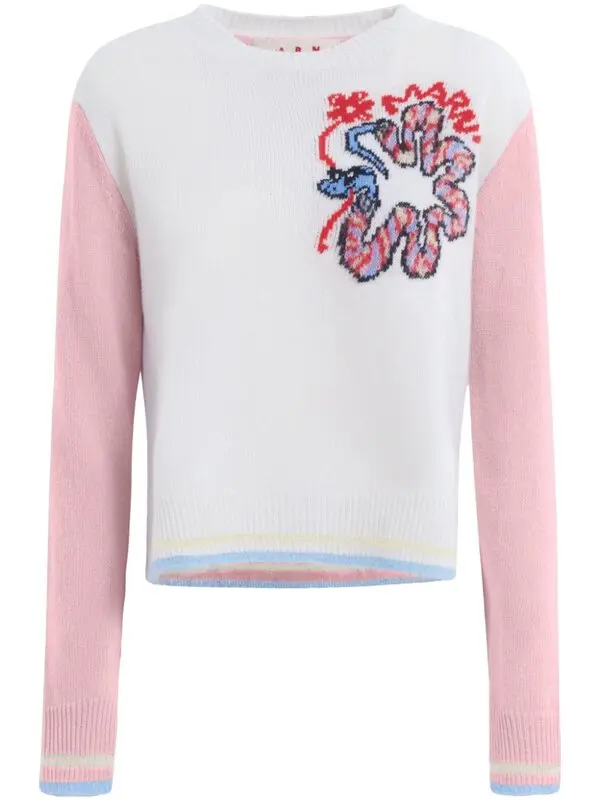 Marni Intarsia Panelled Jumper