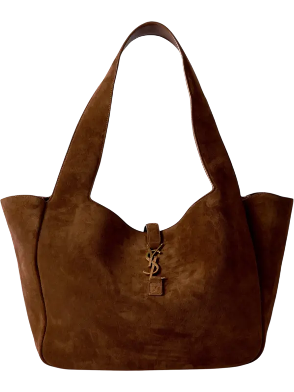 Saint Laurent Le 5 À 7 Bea Suede Tote - Brown