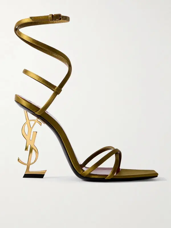 Saint Laurent Opyum Sandals - Gold