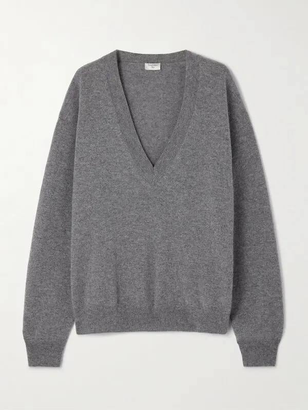 Saint Laurent Wool Sweater - Gray
