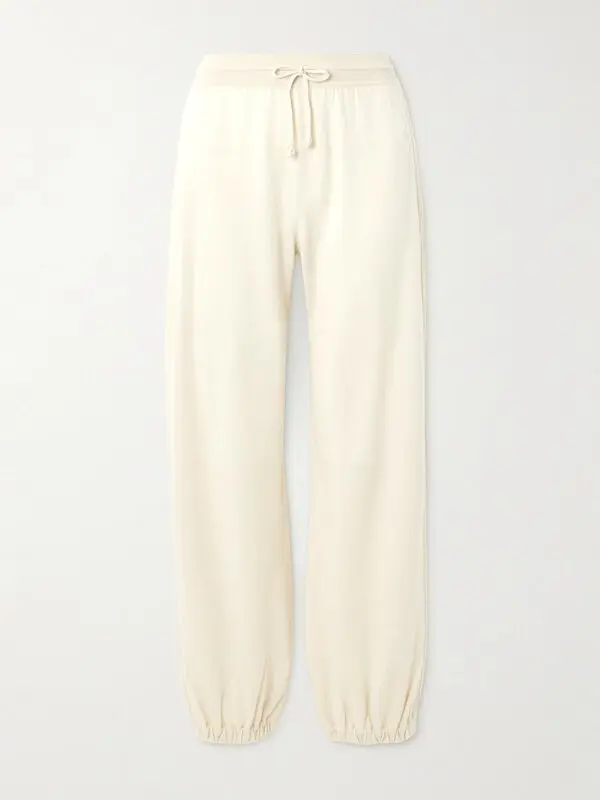 Loro Piana Cashmere Track Pants - Cream