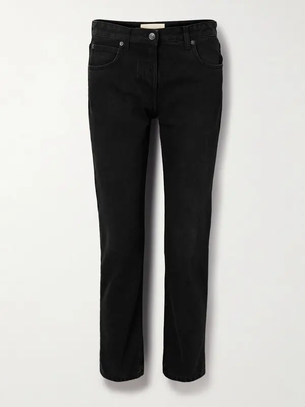 THE ROW Riaco Straight-leg Jeans - Black