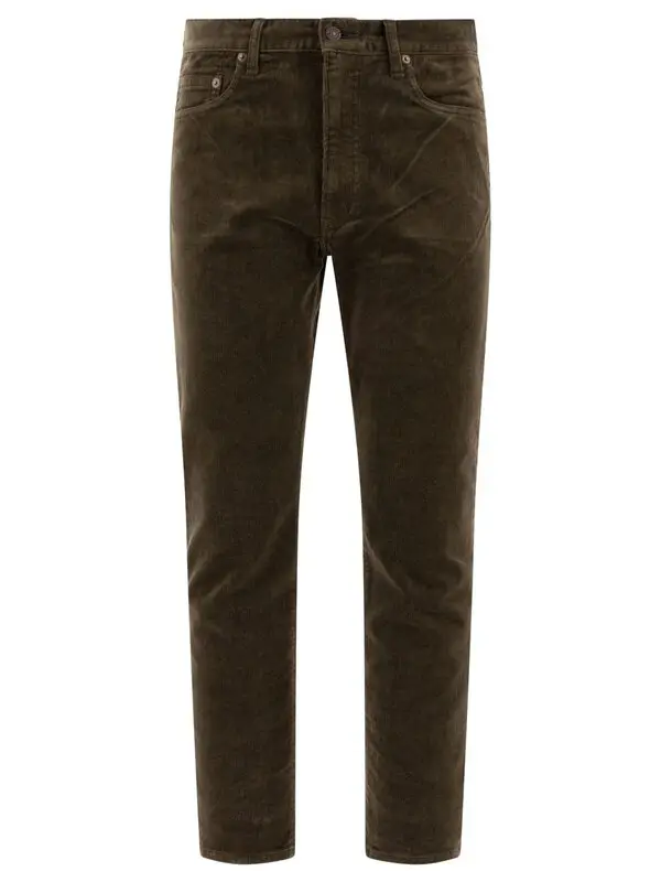 BEAMS Corduroy Trousers - Green