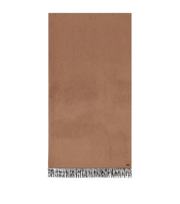Saint Laurent Wool-cashmere Fringed Scarf