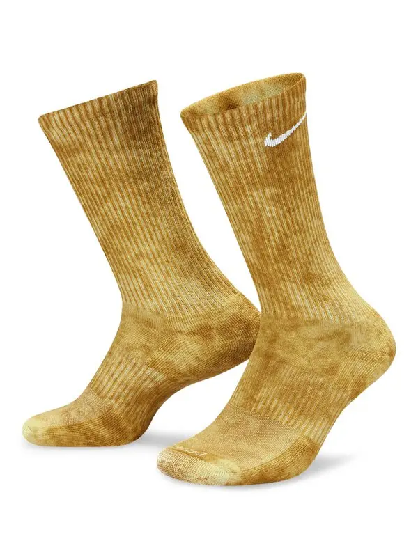 Nike Everyday Plus Cushioned Crew Socks - Desert Moss/olive Aura/white