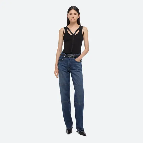 Helmut Lang Strap Racer Tank - Black