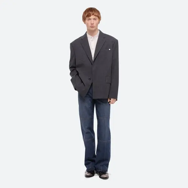 Helmut Lang Wool Flannel Driver Blazer
