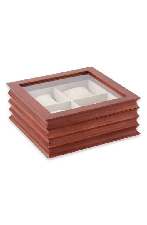 BEY-BERK Bash Wooden Watch Case - Brown