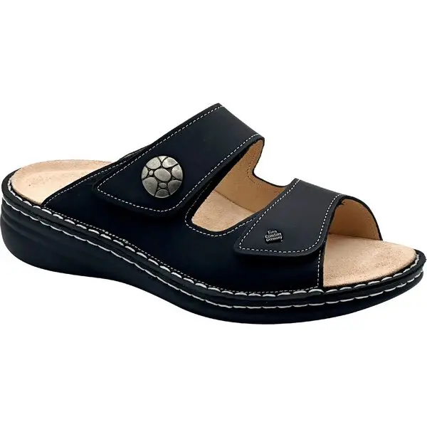 Finn Comfort Moorea Slide Sandal - Black