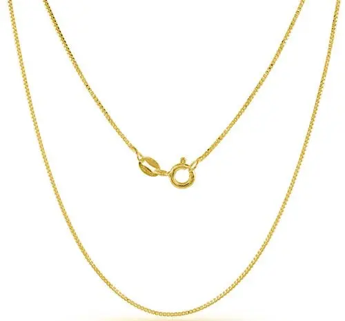DONATELLO GIAN Sterling Silver Box Chain Necklace