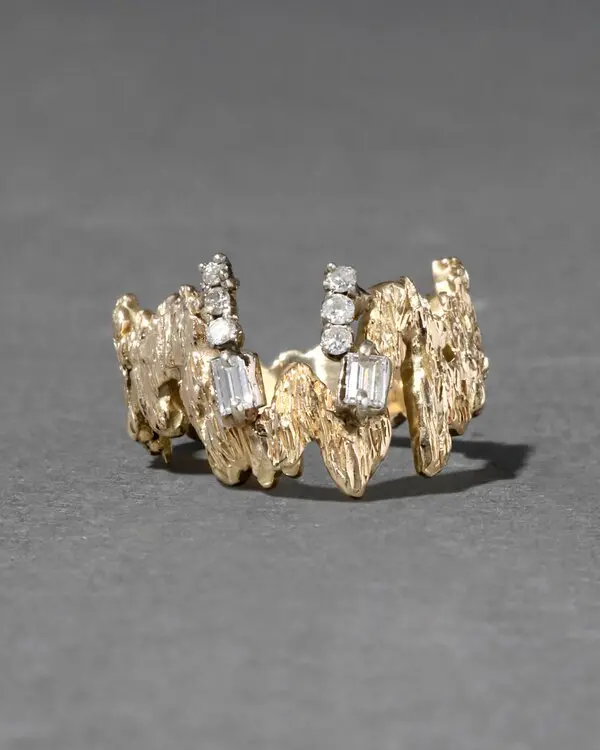 Alexis Bittar Vintage 1970s Diamond Ring