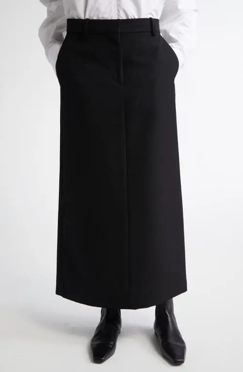 TOTÊME Low Waist Straight Skirt - Black