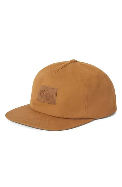 Brixton X Coors Wayne Cotton Baseball Cap - Washed Copper