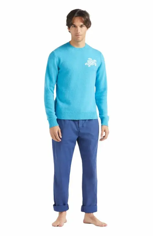 Vilebrequin Wool Cashmere Sweater - Bleu Tropezien