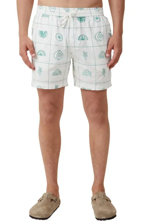 COTTON ON Easy Short - Sage Stripe