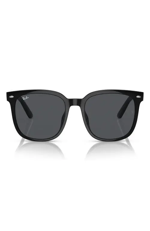 Ray-ban 55mm Square Frame Sunglasses - Dark Grey
