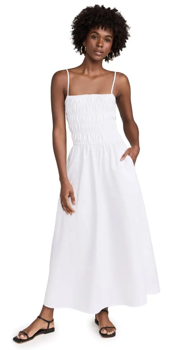 Solid & Striped The Delta Dress - Marshmallow