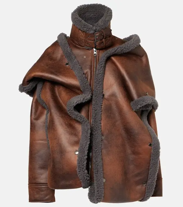 Y/project Snap Off Faux Shearling-trimmed Jacket