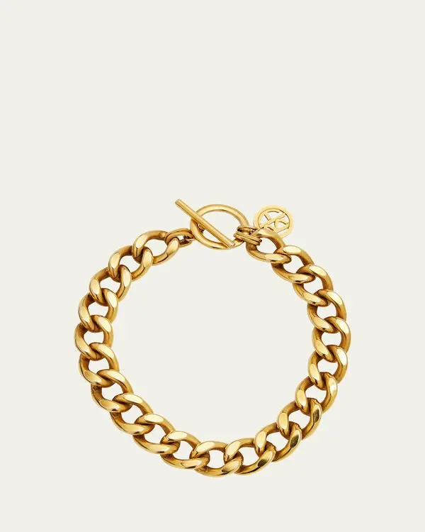 BEN-AMUN Polished Link Necklace - Gold