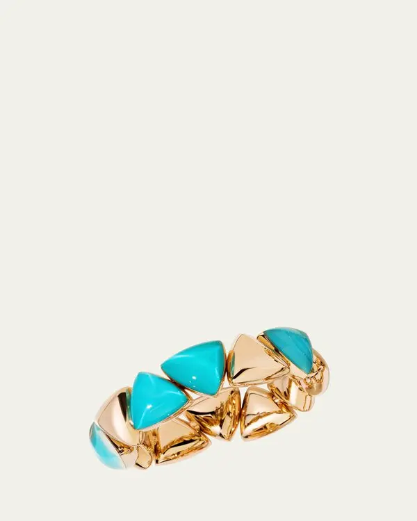Vhernier Freccia 18k Turquoise, And Rock Crystal Bracelet