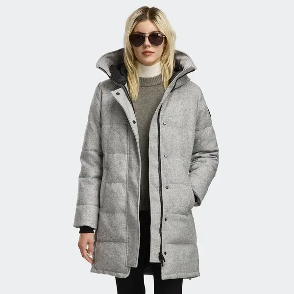 Canada Goose Shelburne Alluraluxe Wool Parka - Baltic Grey Melange