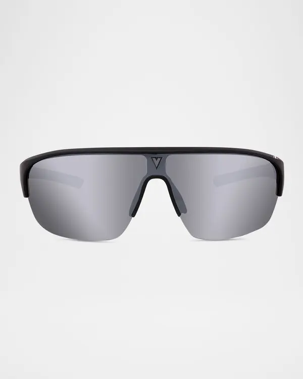 Vuarnet Racing 03 Shield Sunglasses - Matte Black Gradient Blue
