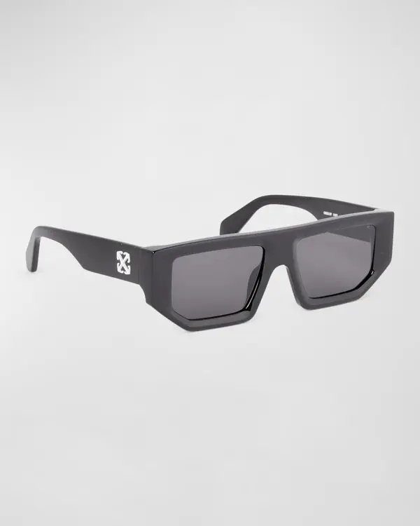 Off-White Vancouver Rectangle Sunglasses - Black Dark Grey