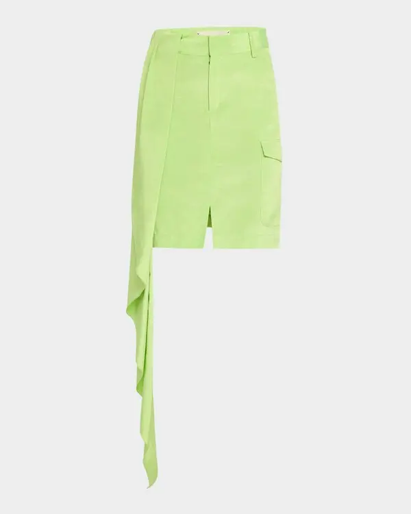 Hellessy Dita Side-drape Cargo Skirt
