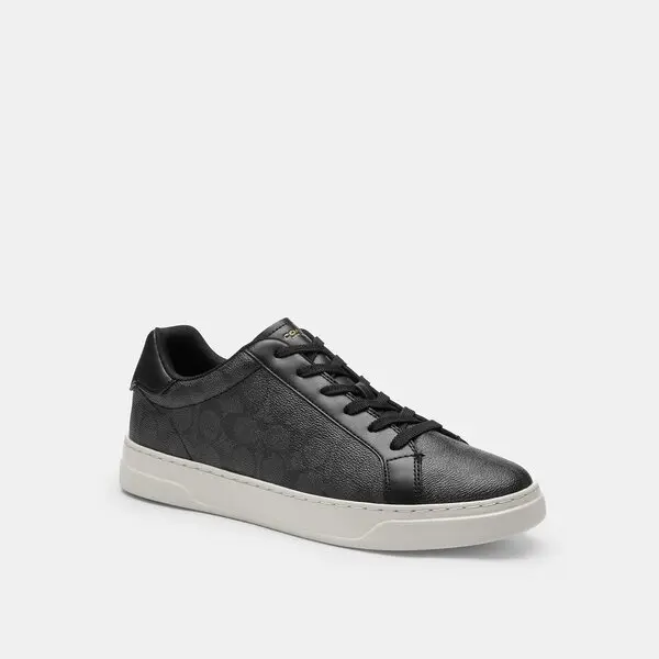 Coach High Line Signature Canvas Sneakers - Graphite/chalk