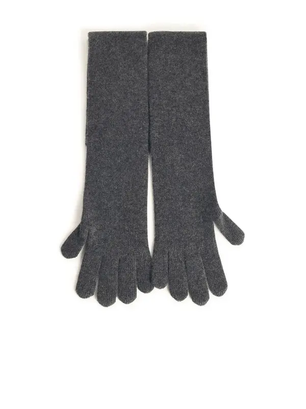 Max Mara Timor Cashmere Gloves - Grey