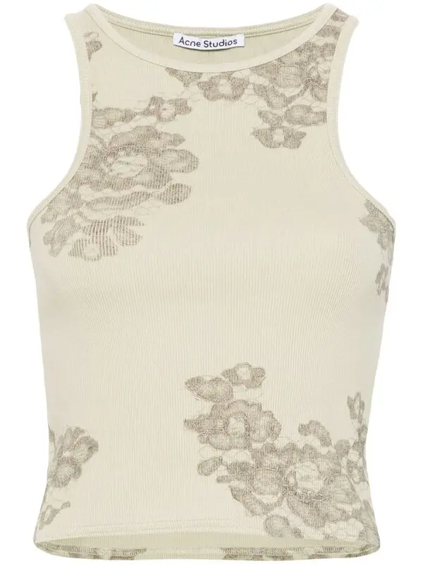 Acne Studios Lace-print Tank Top