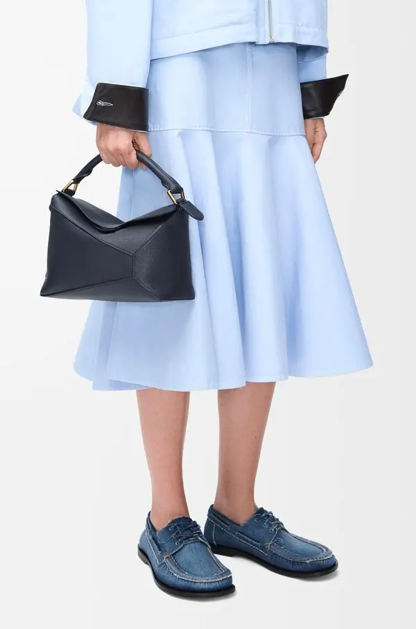Loewe Small Puzzle Edge Bag - Deep Navy