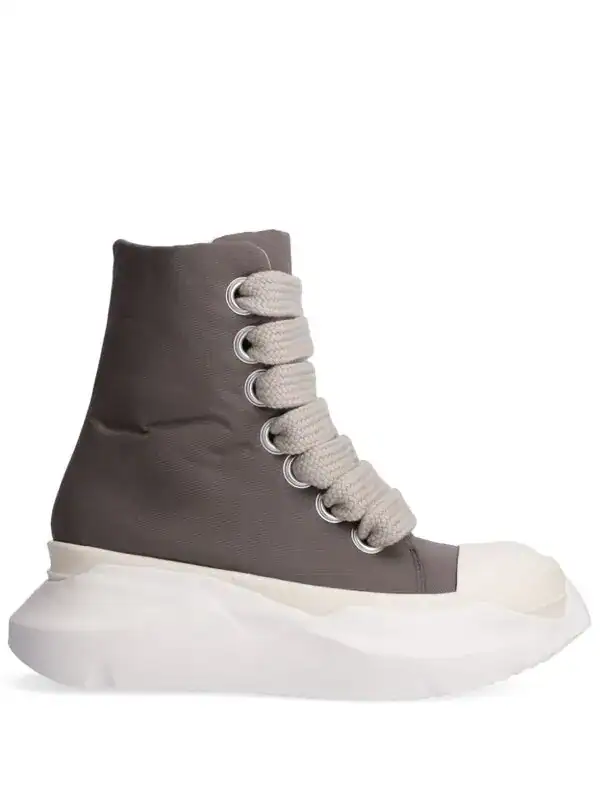 Rick Owens Jumbo Laced Abstract Sneakers In Grey - 31% Off
