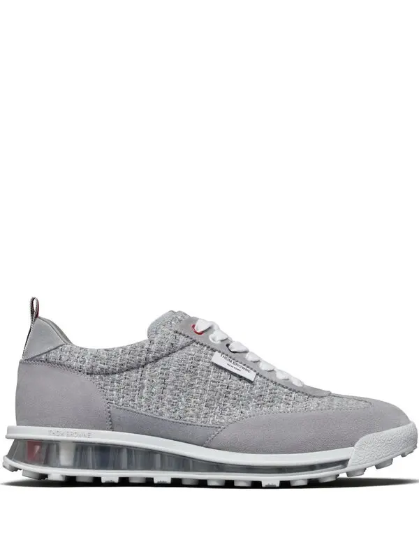 Thom Browne Tech Runner Panelled Sneakers - Grey