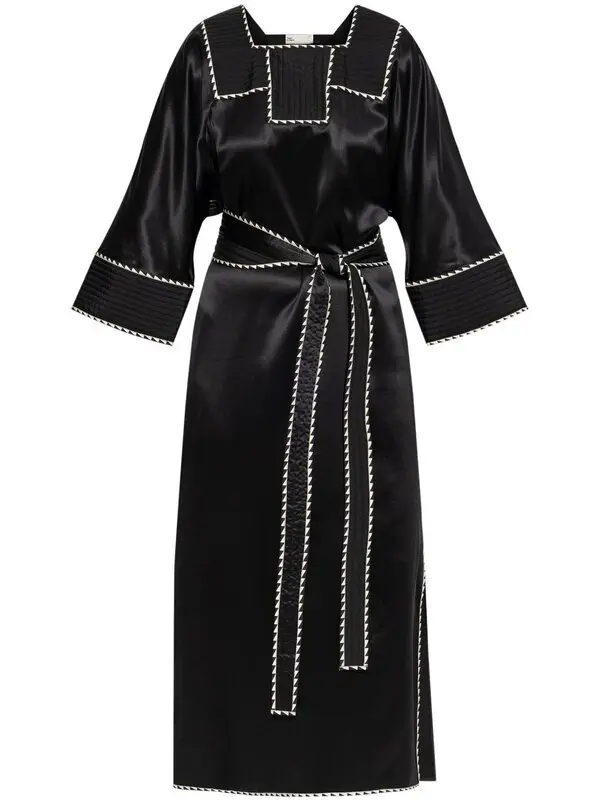 Tory Burch Belted Silk Dress