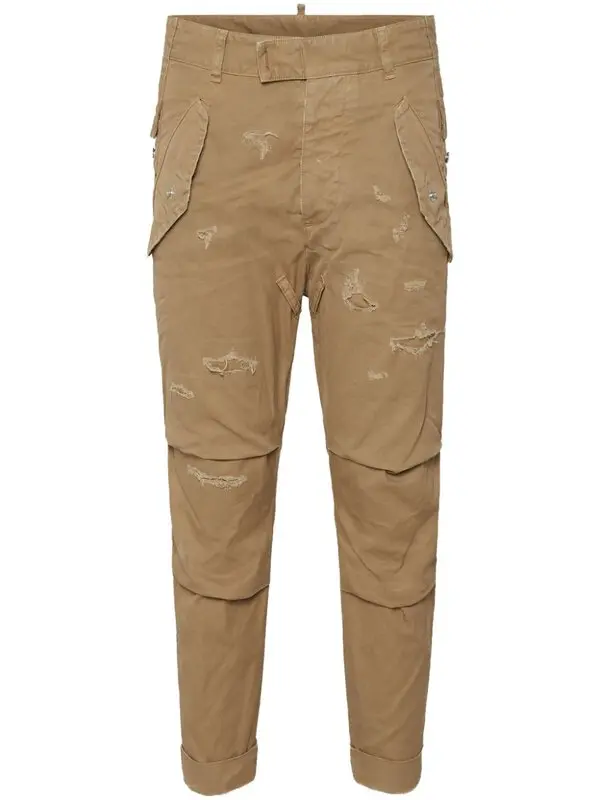 Dsquared2 Distressed Straight-leg Trousers