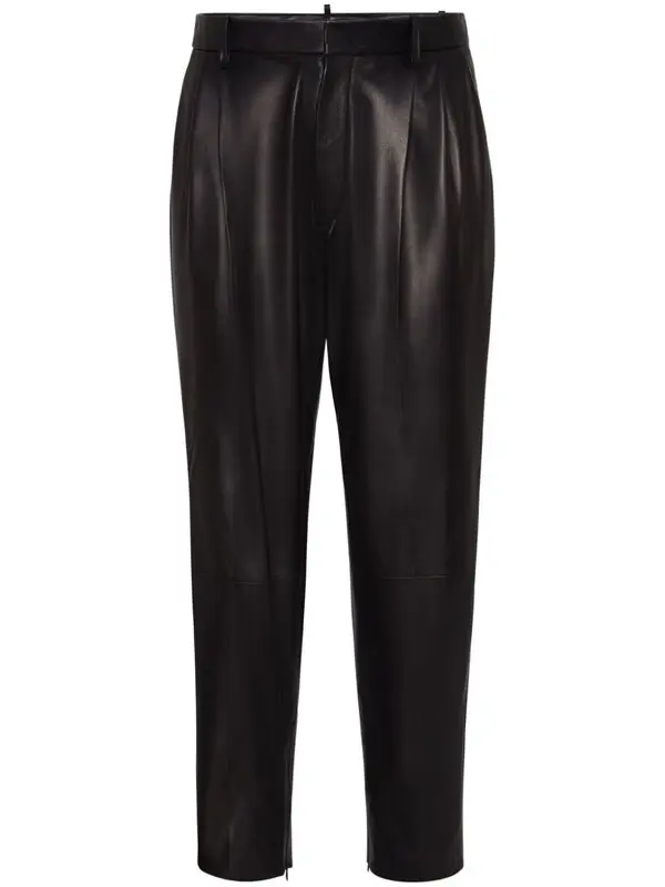 Dsquared2 Leather Tapered Trousers