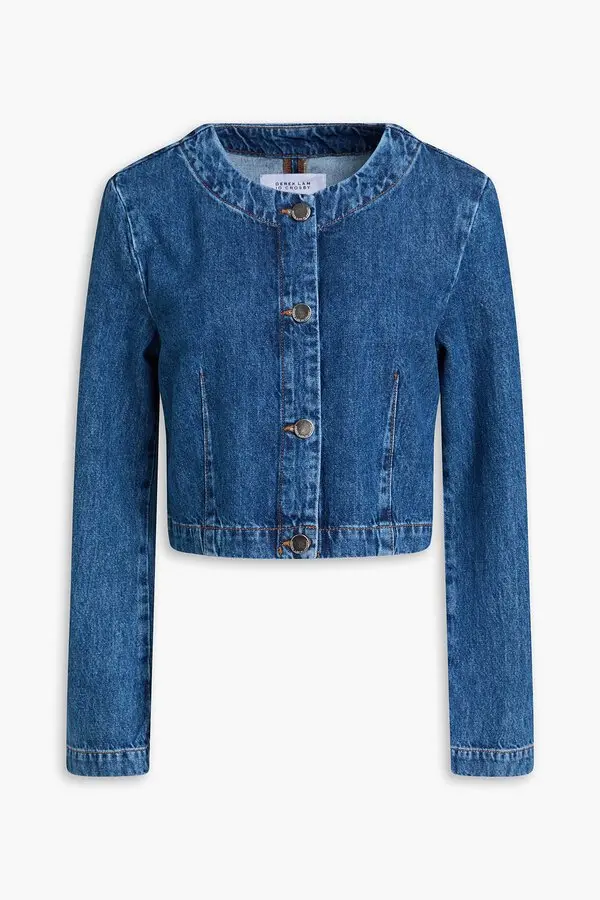 Derek Lam 10 Crosby Ezra Cropped Denim Jacket