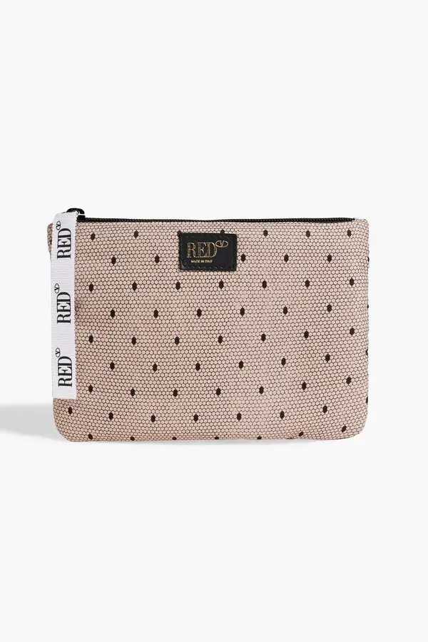 Red Valentino Printed Cotton Cosmetics Case