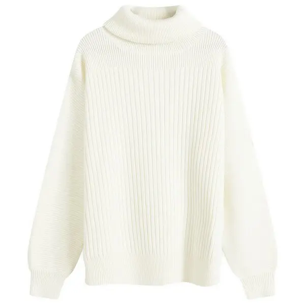 Moncler T-neck Jumper - Biege